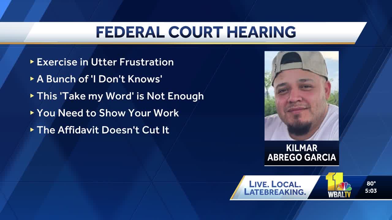 Judge questions withheld info in Kilmar Abrego Garcia case