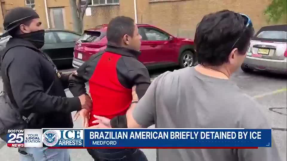 Video shows ICE agents briefly detaining U.S. citizen outside Cambridge ...