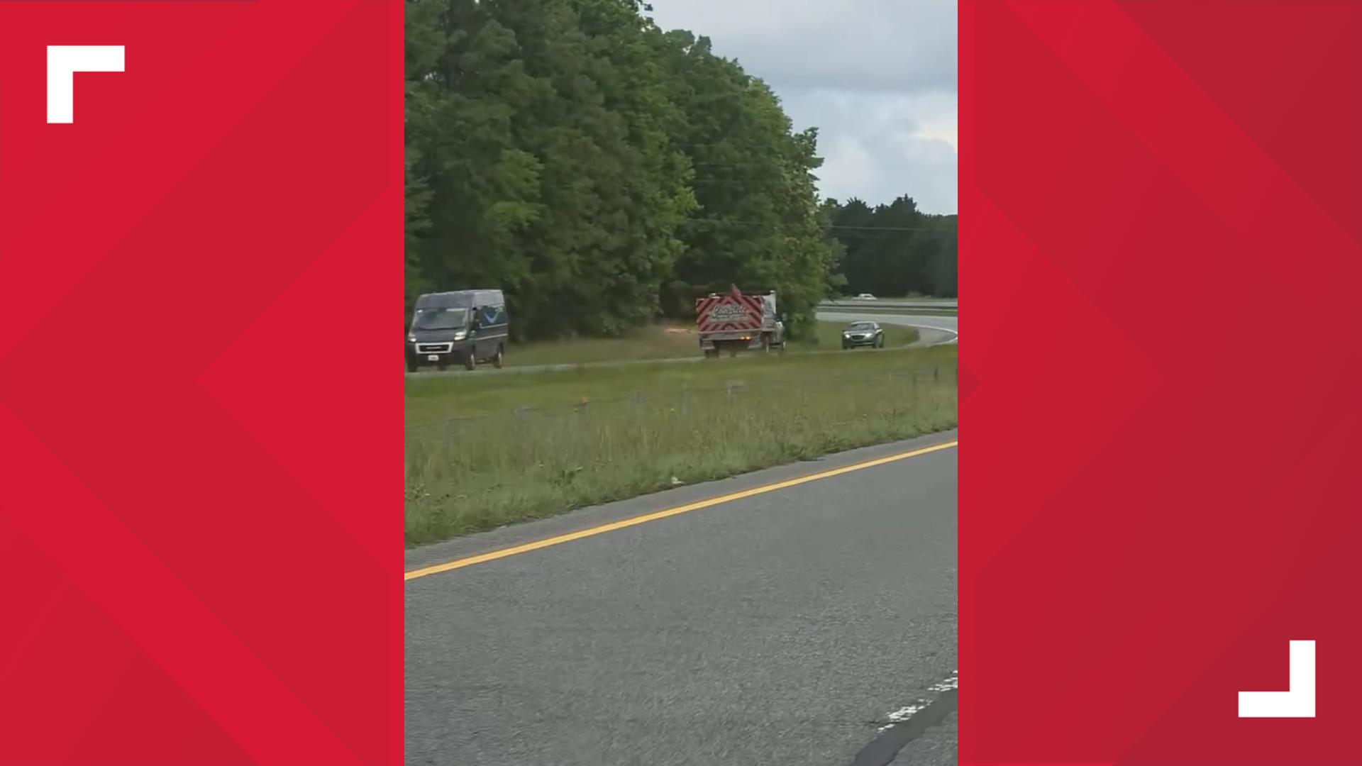 Viewer captures wrong-way chase in Randolph County