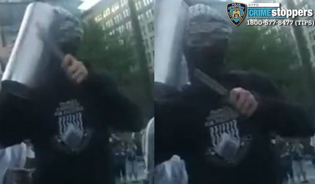 On-duty NYPD officer assaulted during protest in Union Square; suspect ...