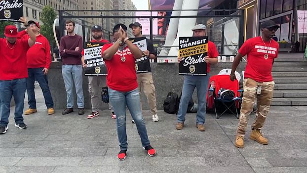 NJ Transit workers hold strike over wages causing cancellations