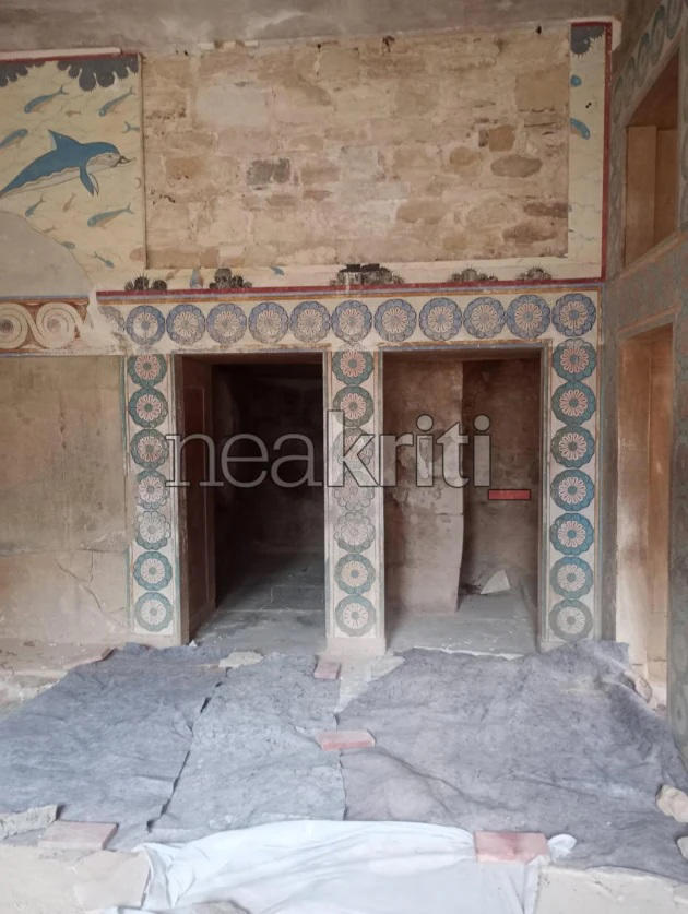 Κρήτη: Κατέρρευσε από τους θυελλώδεις ανέμους η ιστορική τοιχογραφία με ...