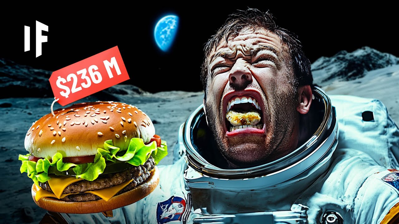Ever wonder what would happen if you ate a burger on the Moon?