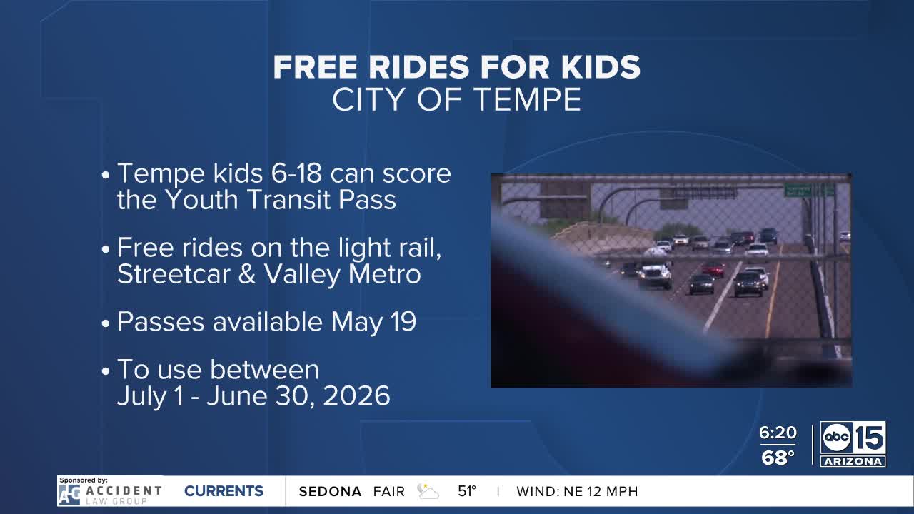 City of Tempe offering free Youth Transit Pass