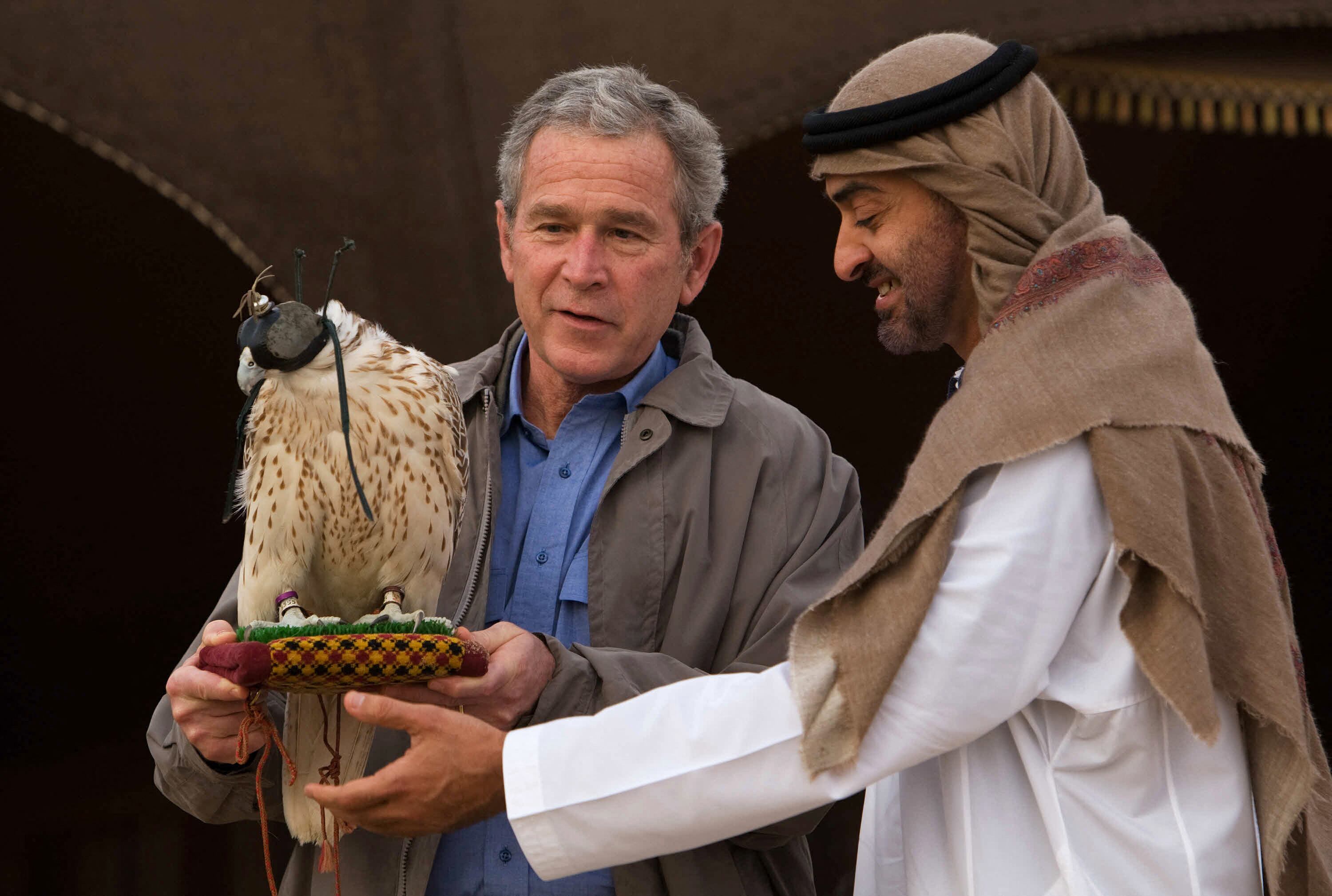 Timeframe: When George W Bush played with falcons in Abu Dhabi