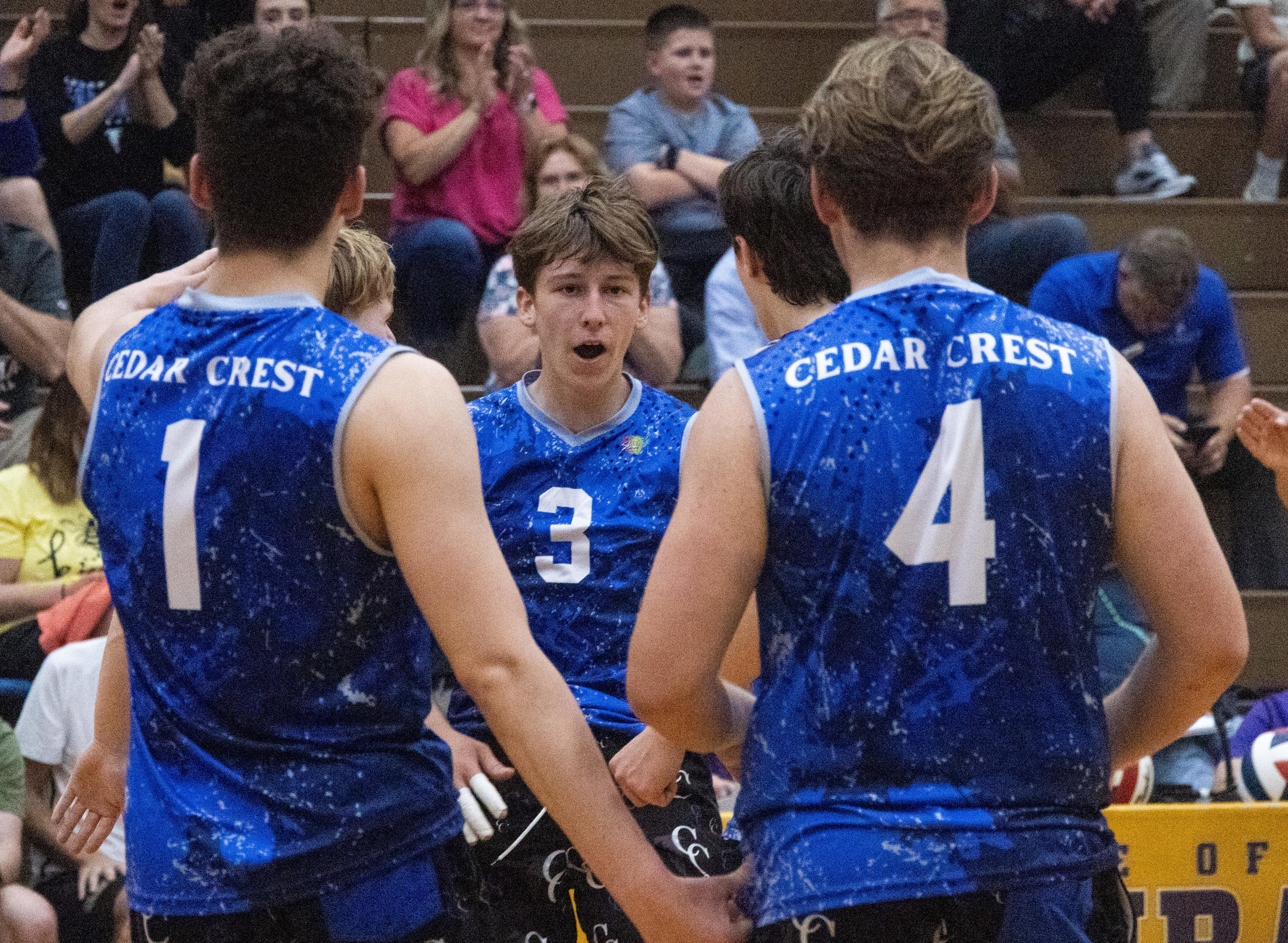 L-L boys volleyball: How Cedar Crest rallied to win first league title ...