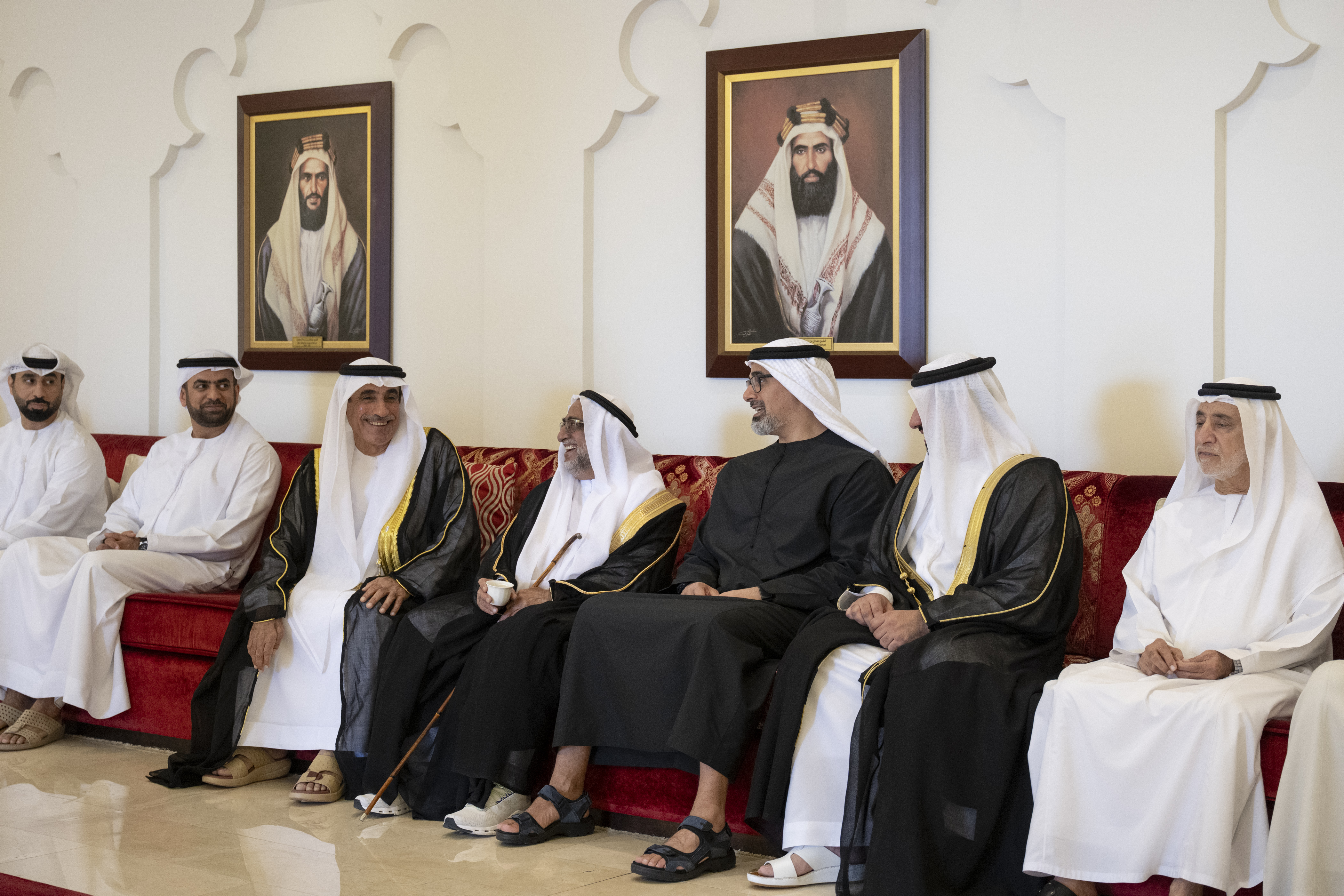 Khaled bin Mohamed bin Zayed attends Abdullah bin Rashed Bu Hasan Al ...