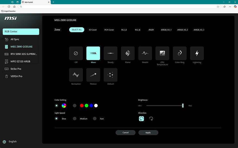 MSI preps web-based RGB controls so you don't have to install bloatware ...