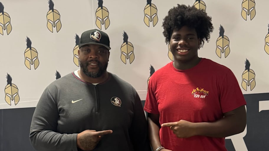 FSU DL coach Terrance Knighton offers top prospect in-person