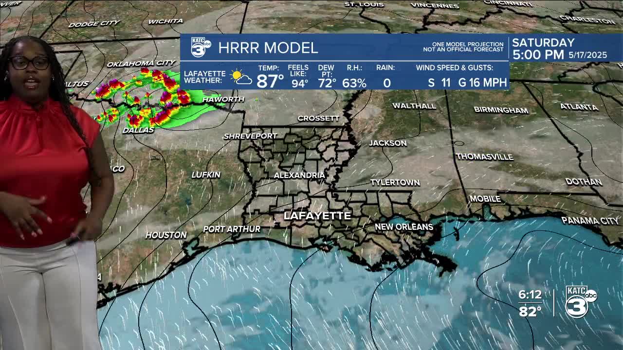 KATC Weather Forecast 6pm 05-16-25
