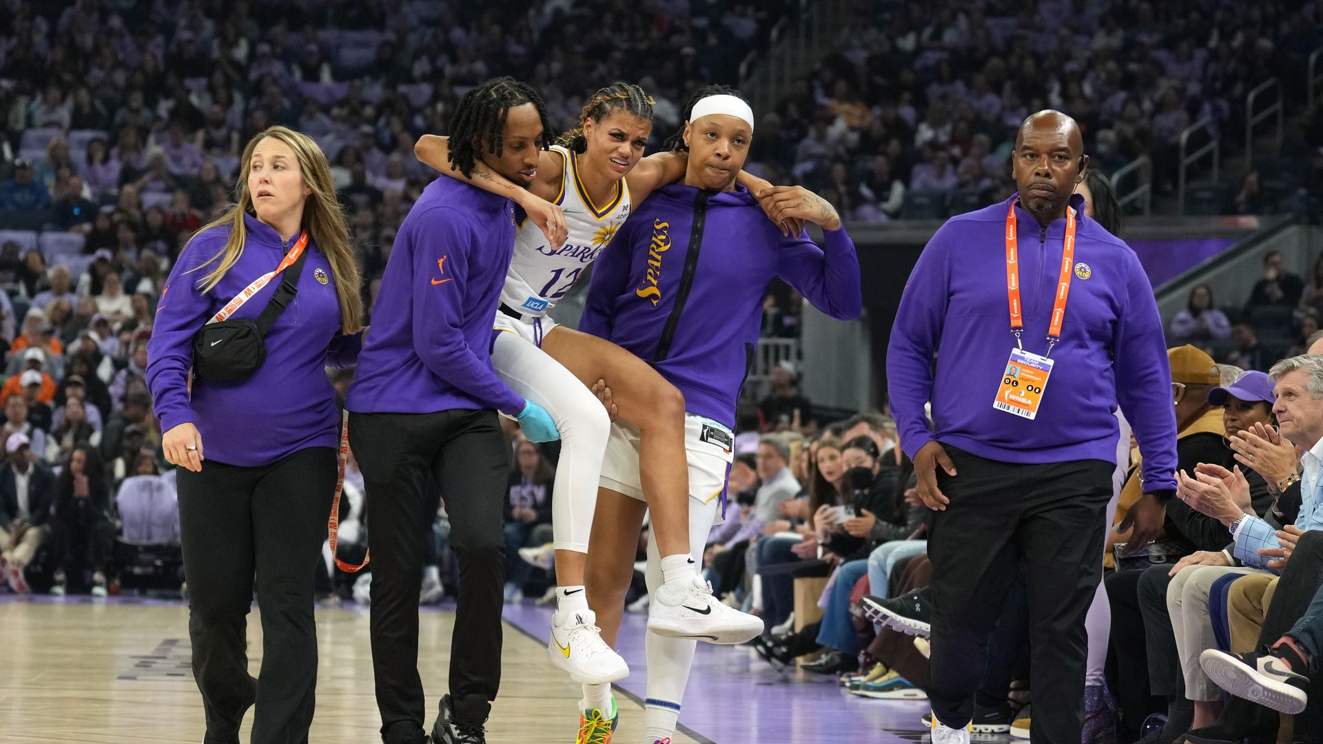 Rae Burrell ruled out of Sparks season opener after suffering knee injury