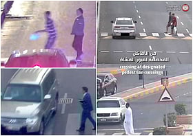 Reckless driving exposed: Abu Dhabi Police share videos of pedestrian ...