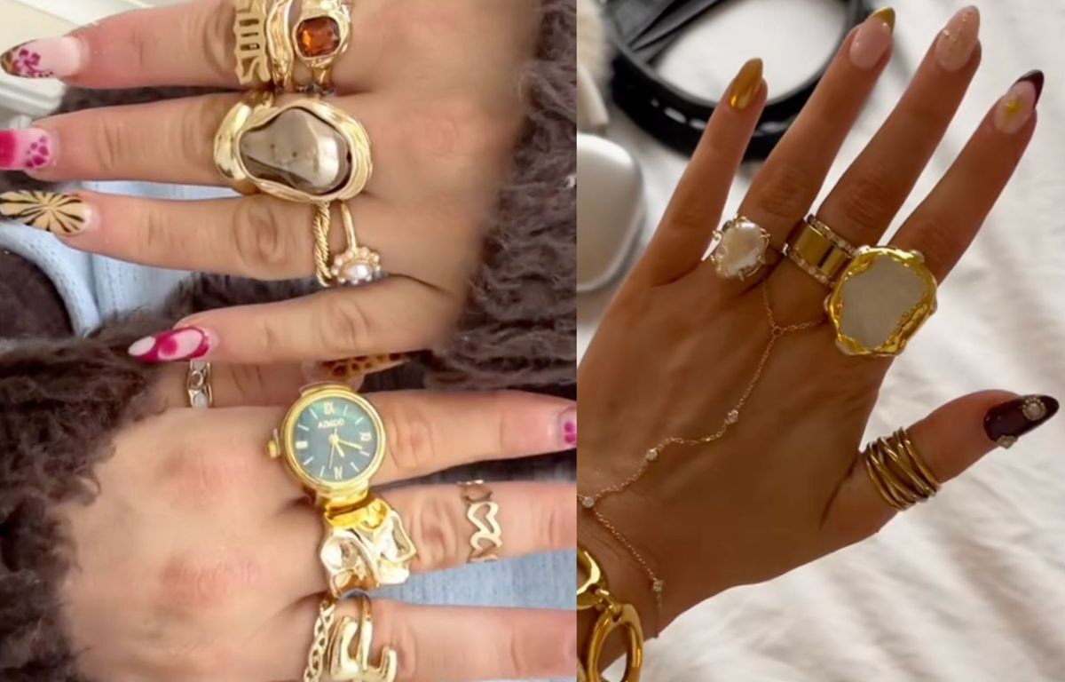 « Rings stacking » : C’est quoi cette tendance de superposition de ...