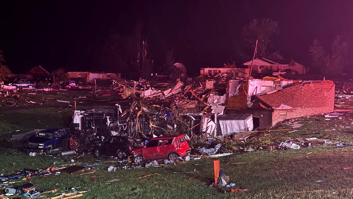 Tracking tornado damage in southern Kentucky
