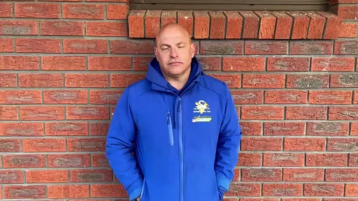 Learmonth coach Rick Andrews speaks after win over Waubra