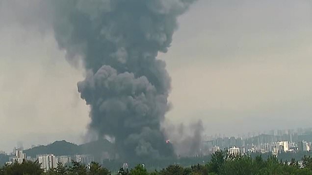 South Korea's Kumho Tire plant engulfed by huge fire