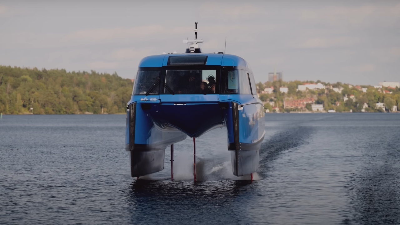 Stockholm Gets Its First Electric Flying Ferry