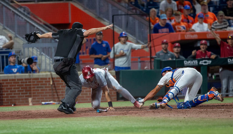 Day after milestone, Alabama baseball's regular season ends with loss ...