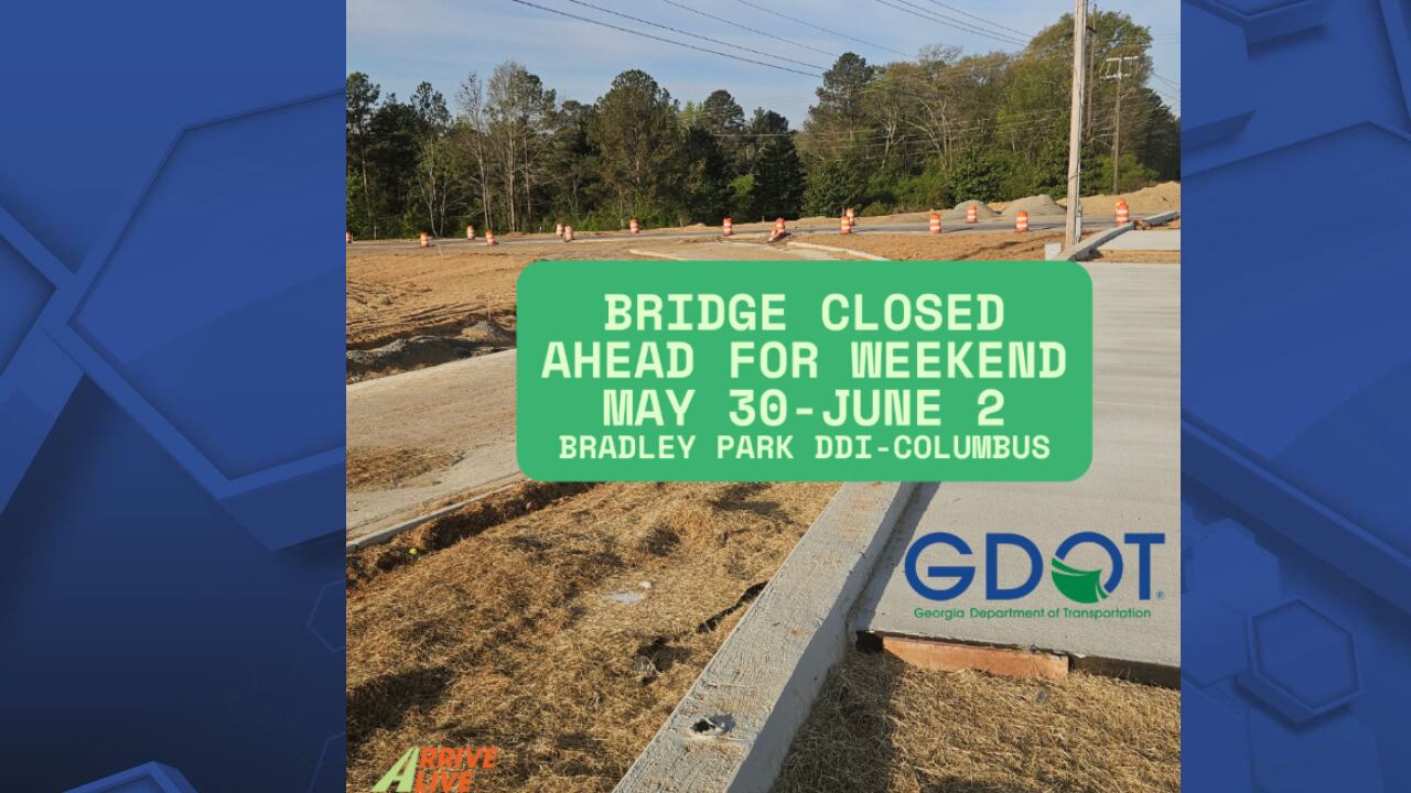 Bradley Park Drive bridge to close for the last weekend in May