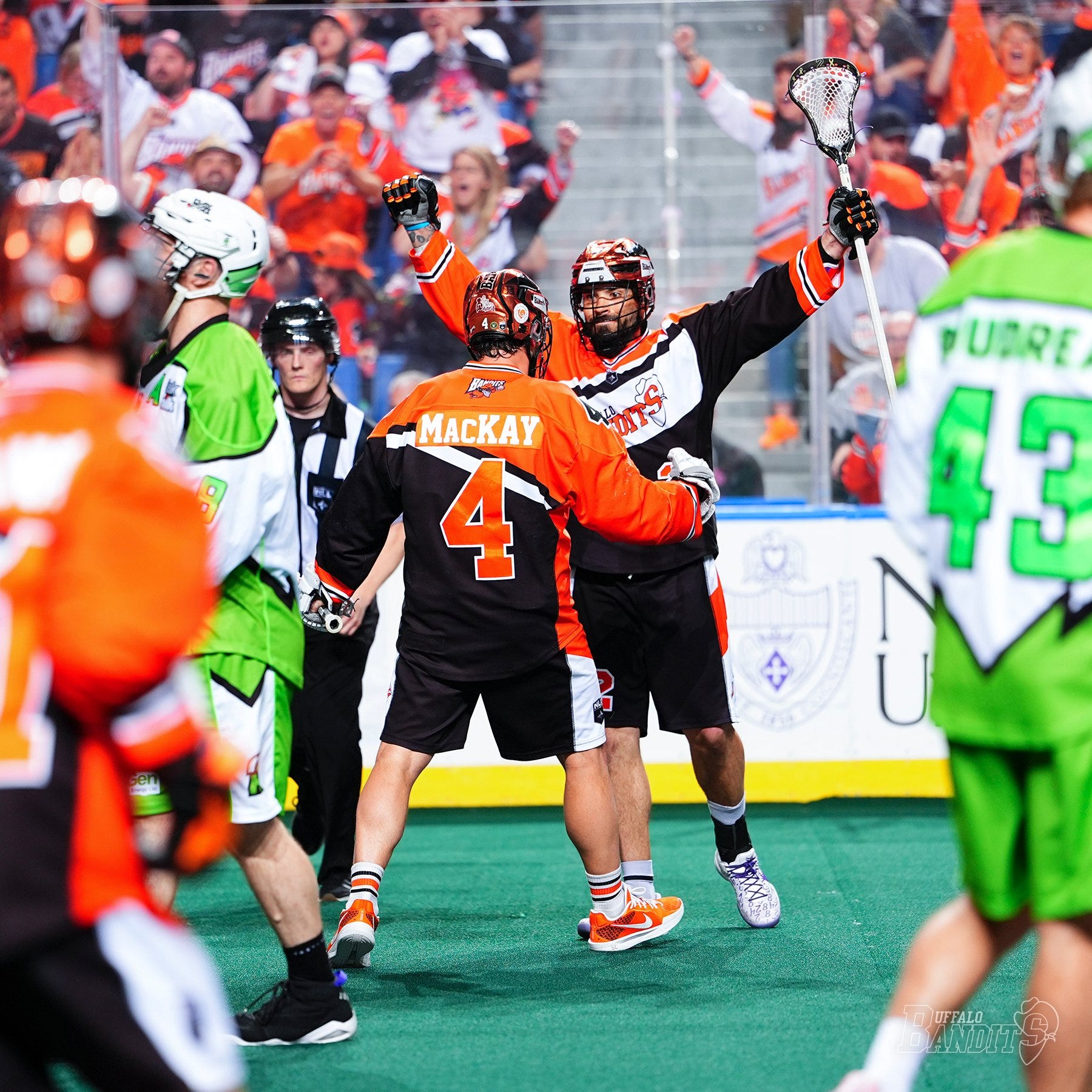 Bandits lead Rush 11-10 at end of third quarter in game one