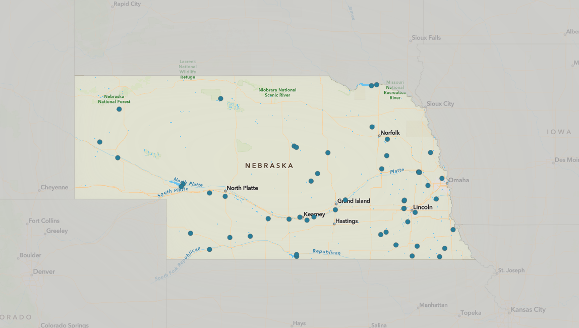 New interactive map to help people find which Nebraska lakes to swim in ...