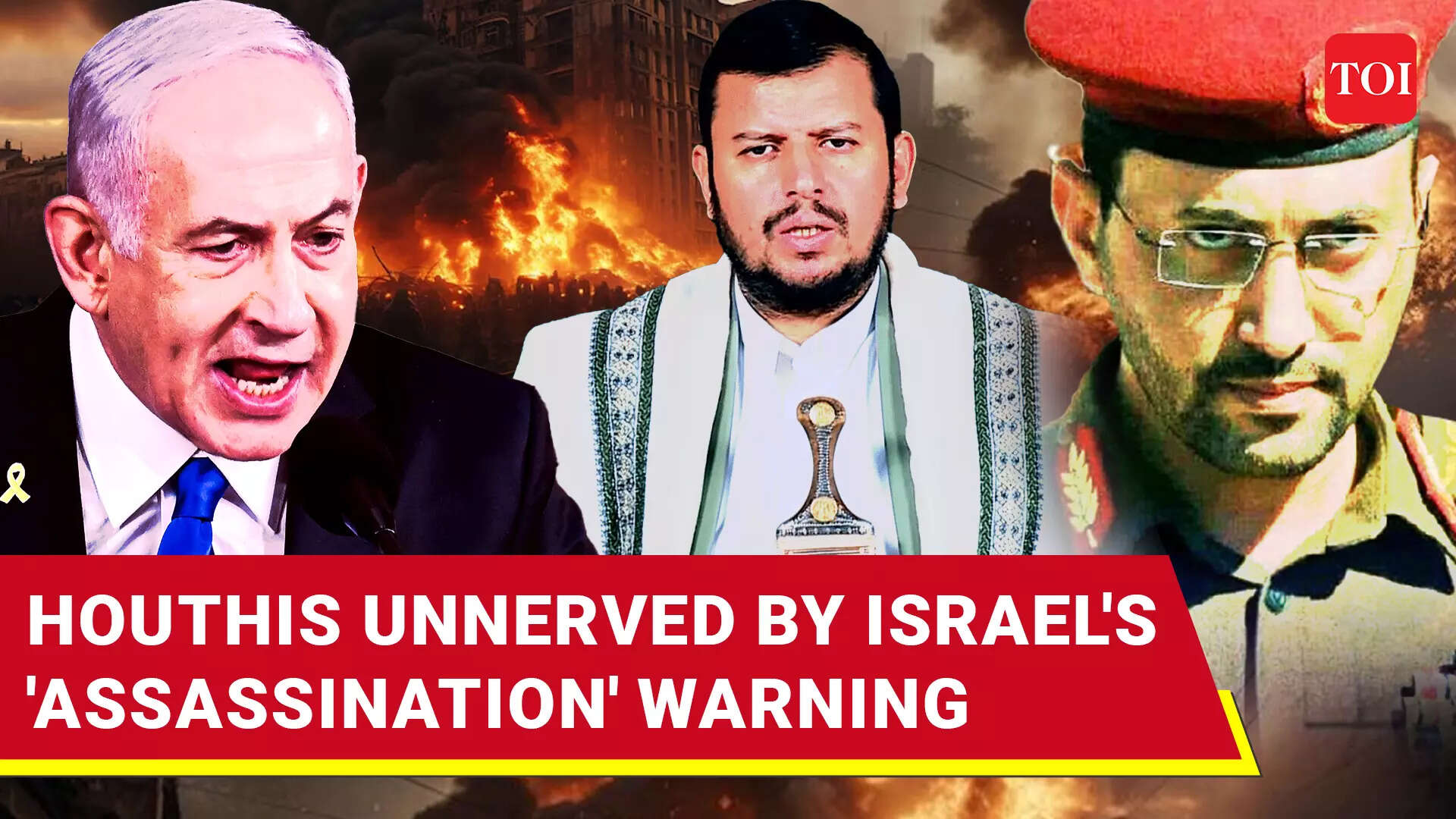 Fiery Houthi Response To Bibi's Assassination Warning; Drones From ...