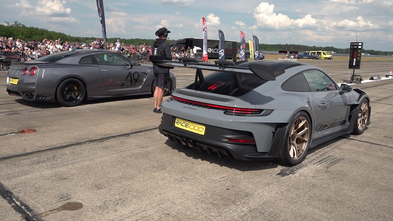 950HP Nissan GT-R R35 vs Porsche 992 GT3 RS – A9 Performance Supercar ...