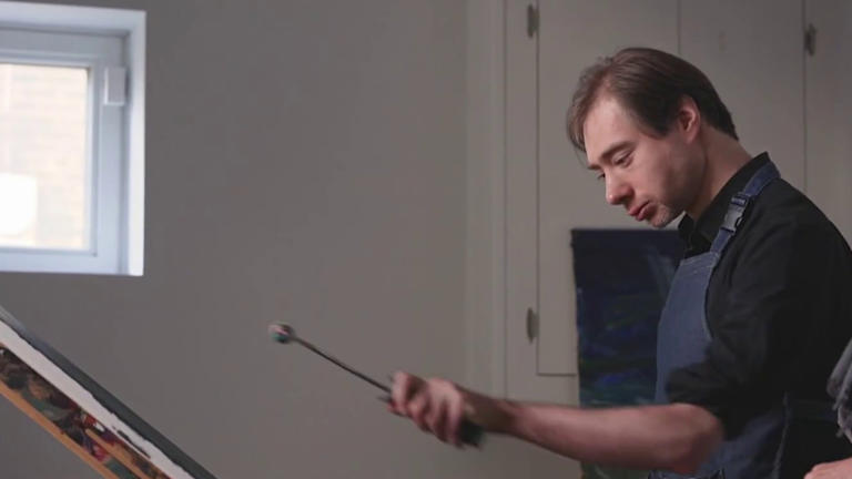 Nonverbal painter and poet with autism uses his art to be heard