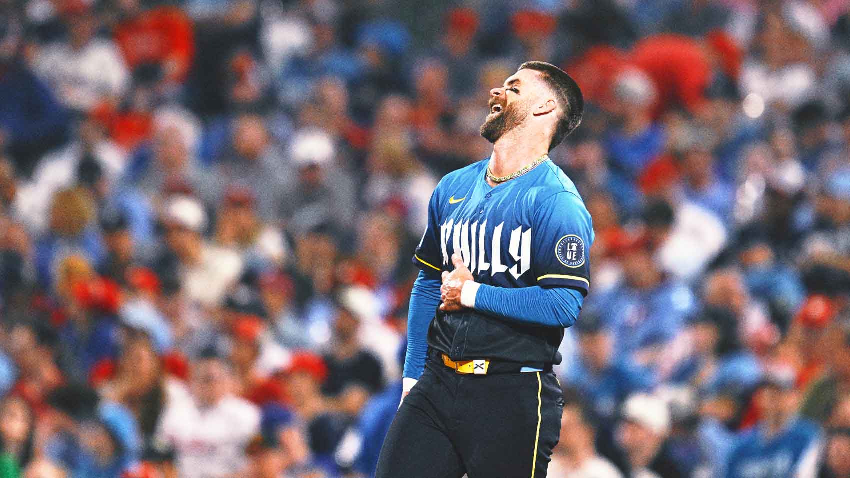 Phillies pay tribute to 'POOP' scoreboard before a wild win over Pirates
