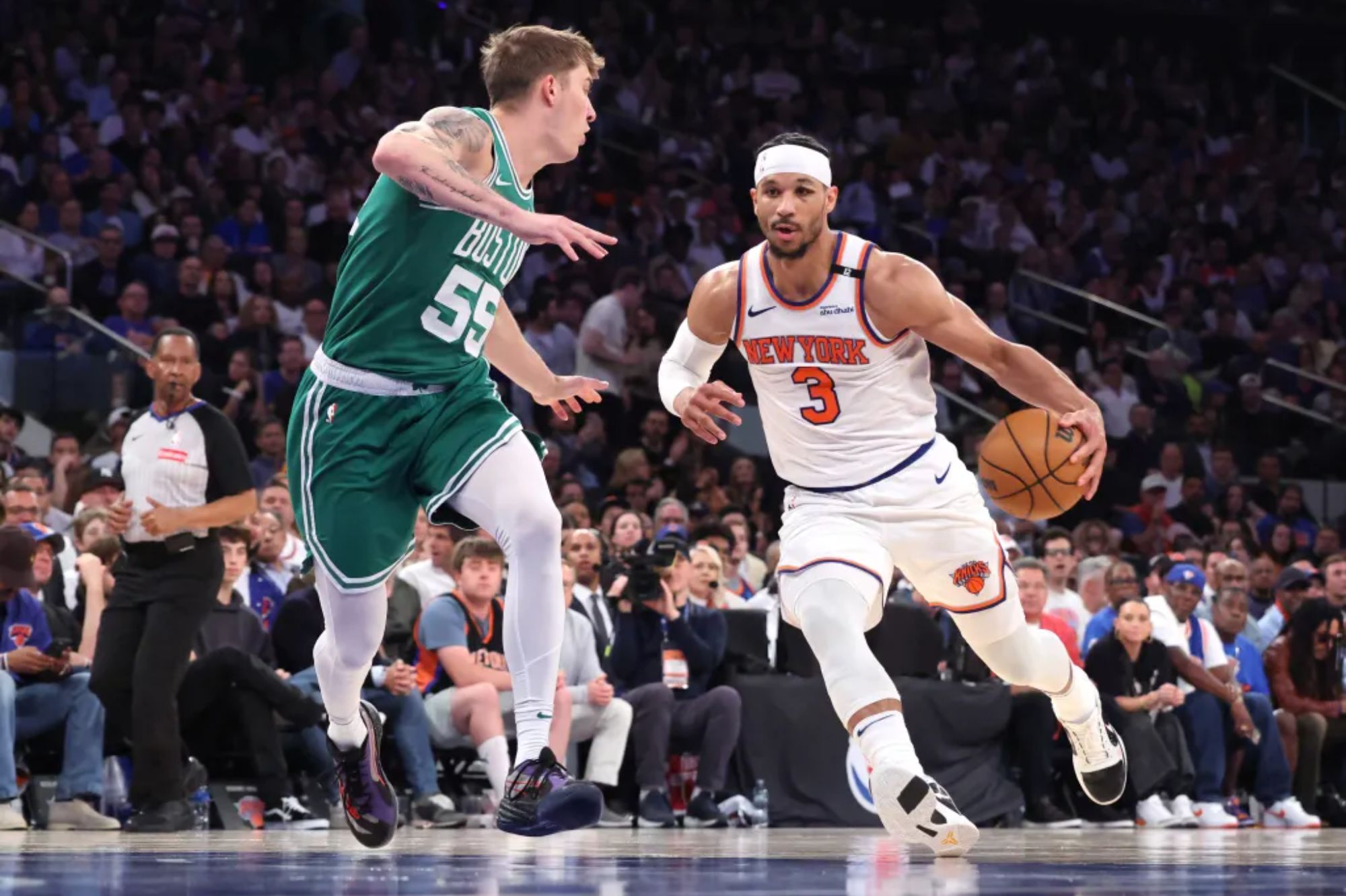 Josh Hart snags first Knicks’ triple double in playoffs since 1972