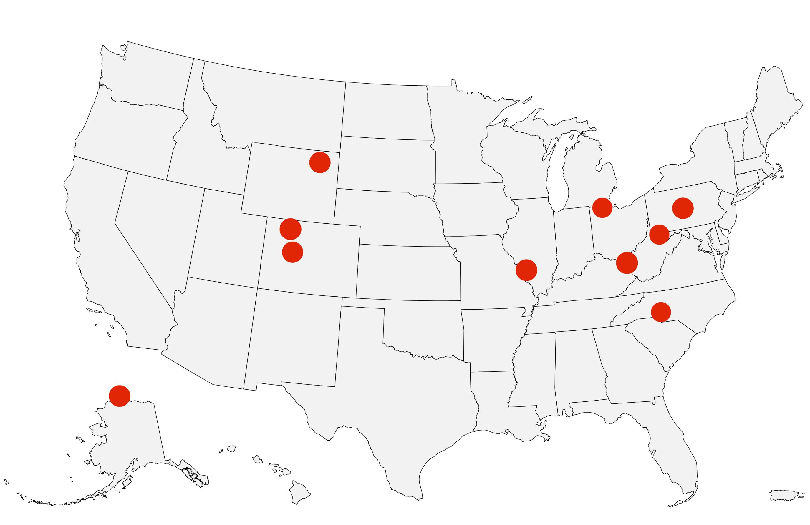 Map shows which US airports have the most delays