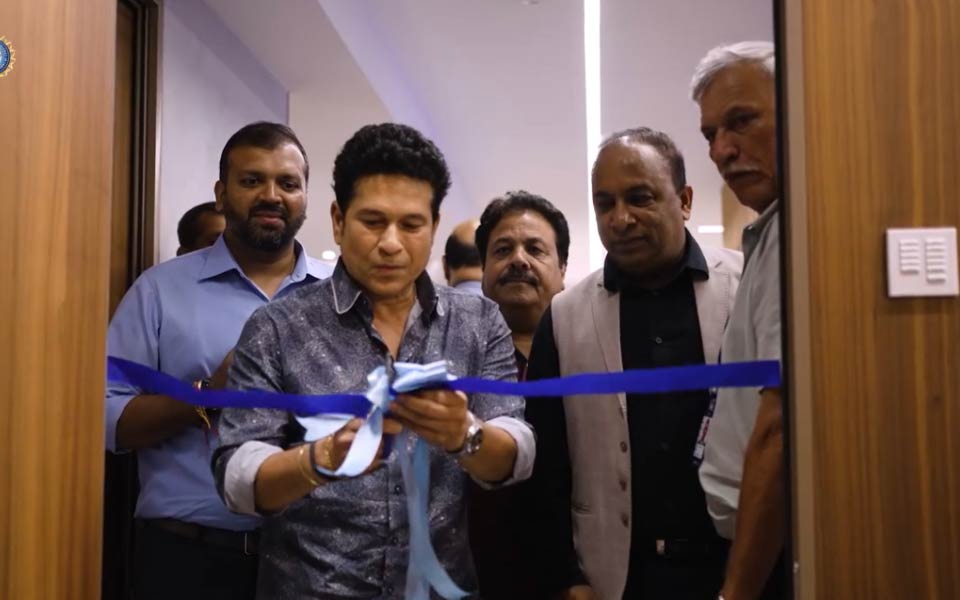 Sachin Tendulkar inaugurates 'SRT 100' board room at BCCI headquarters