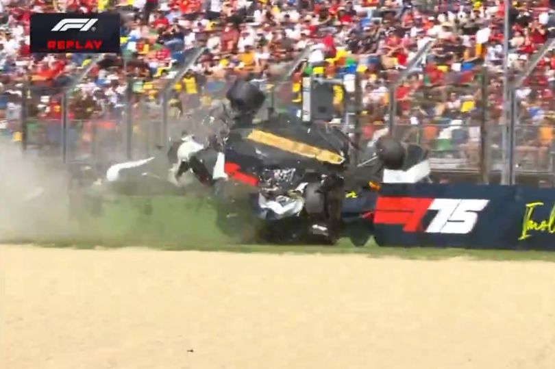 Red Bull star suffers 'terrifying' crash as F1 car flips upside down ...