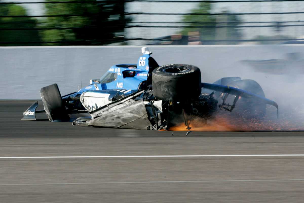 Indy 500 Driver Stretchered Off After 'Horrifying' Crash Saturday