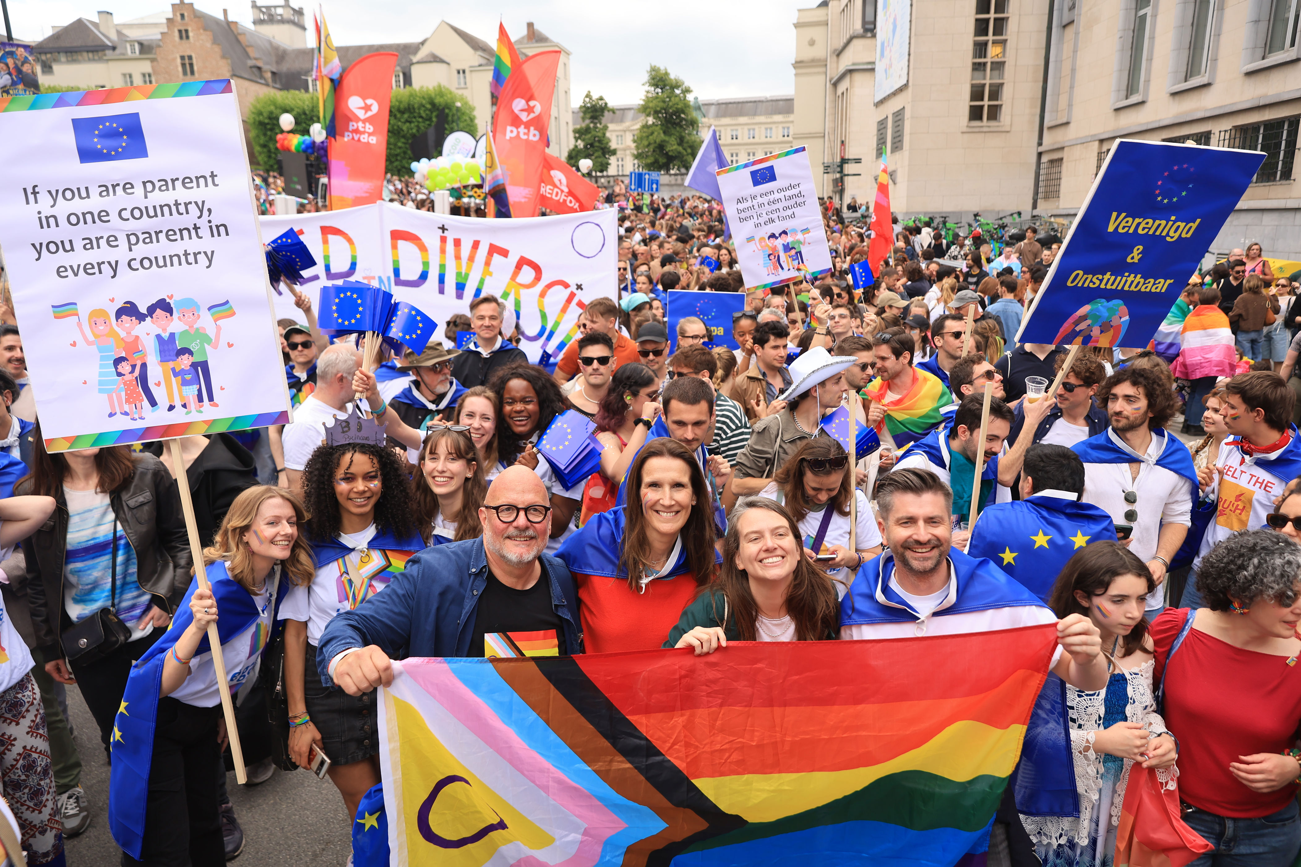 29ste Pride van start gegaan in Brussel, solidair met buitenlandse ...