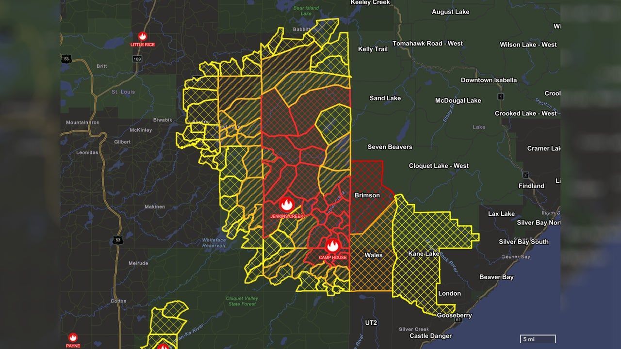 MN wildfires: Authorities granting temporary access to Brimson Complex ...