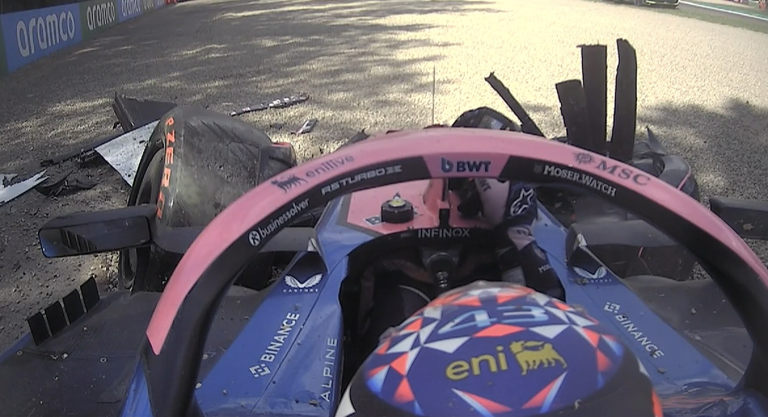 Harde crash Colapinto bij debuut voor Alpine