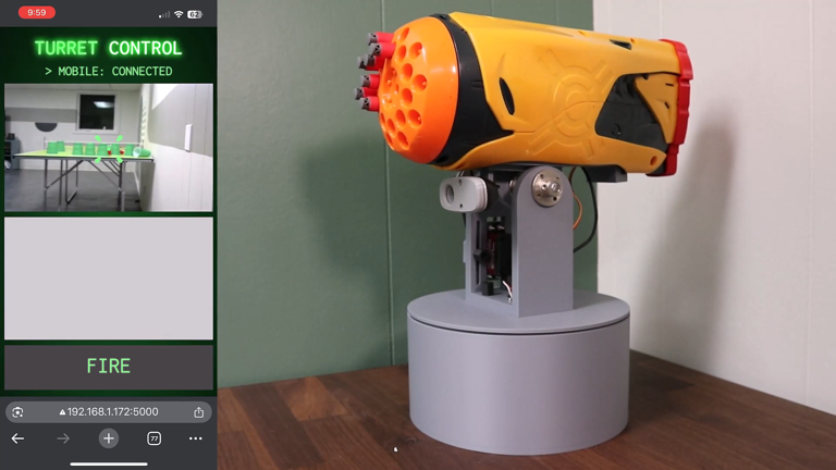 Declare war from your desk with this 3D printed Nerf turret powered by ...