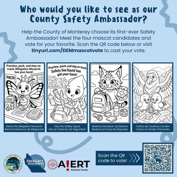 Elect a new safety ambassador for the county of Monterey