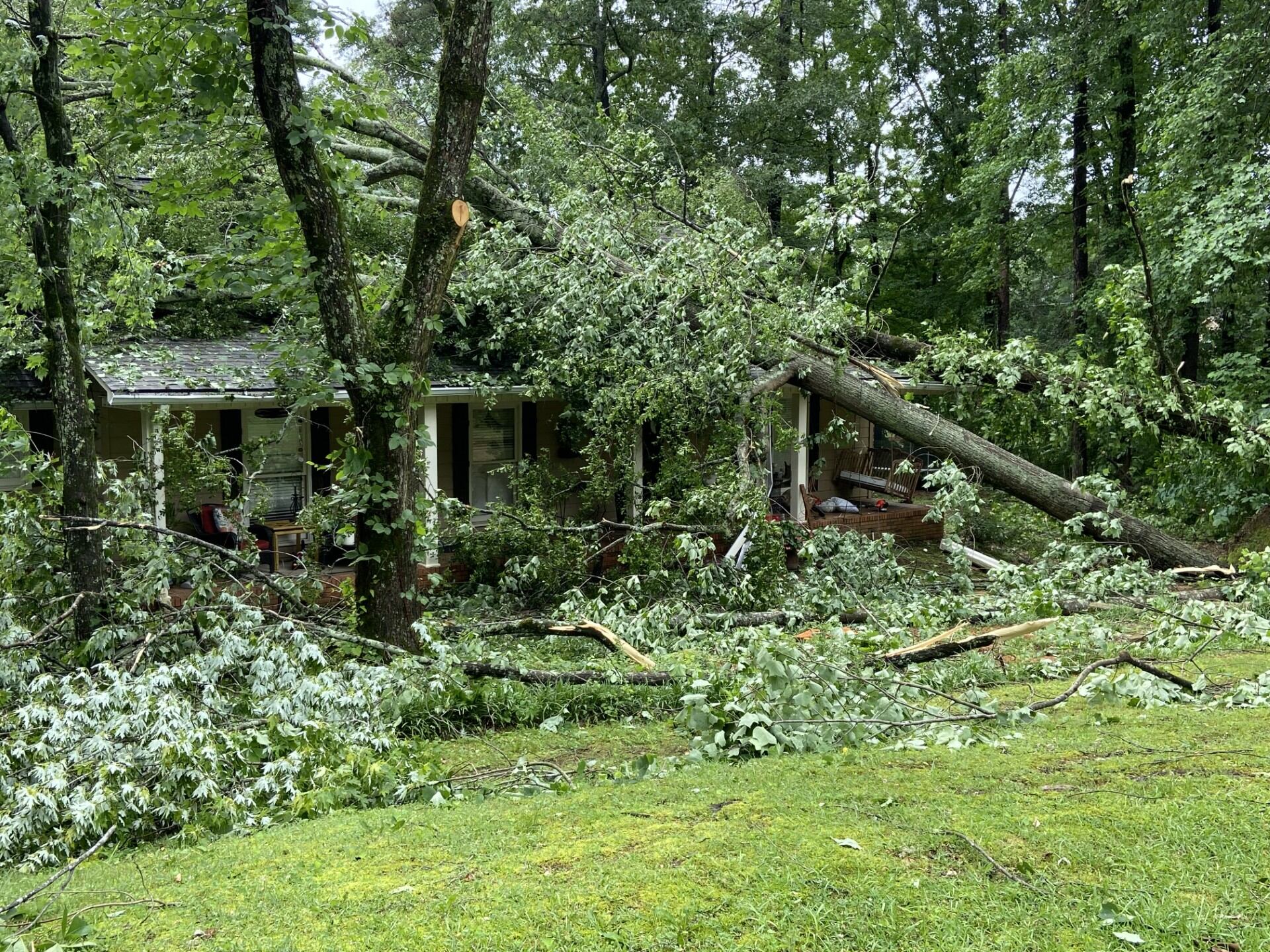 Severe storms across central Alabama leaves behind damage