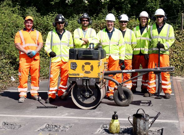 'I joined a pothole repair crew and it's tougher than I thought!'