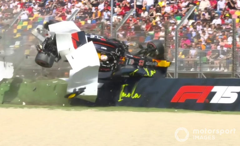 Zeer zware crash van Yuki Tsunoda tijdens F1-kwalificatie Imola