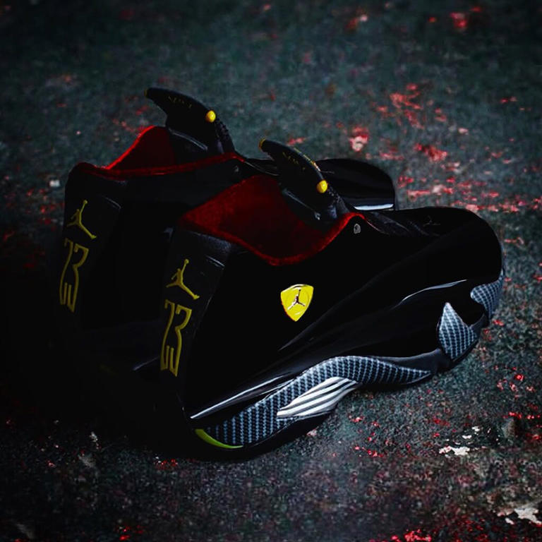 The Air Jordan 14 “Black Ferrari” Might Be the Meanest AJ14 Ever Made