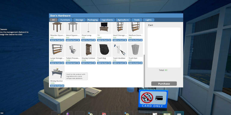Finding and Using the Mixing Station in Schedule 1