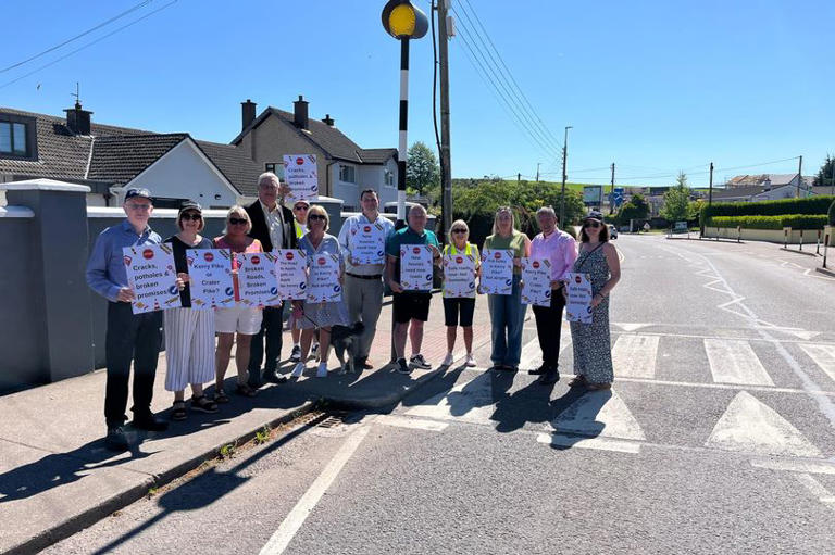 'Not a brown shilling spent' - Cork community protests dangerous roads
