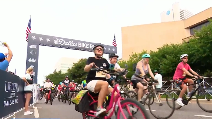More than 4,000 cyclists hit the streets for Dallas Bike Ride