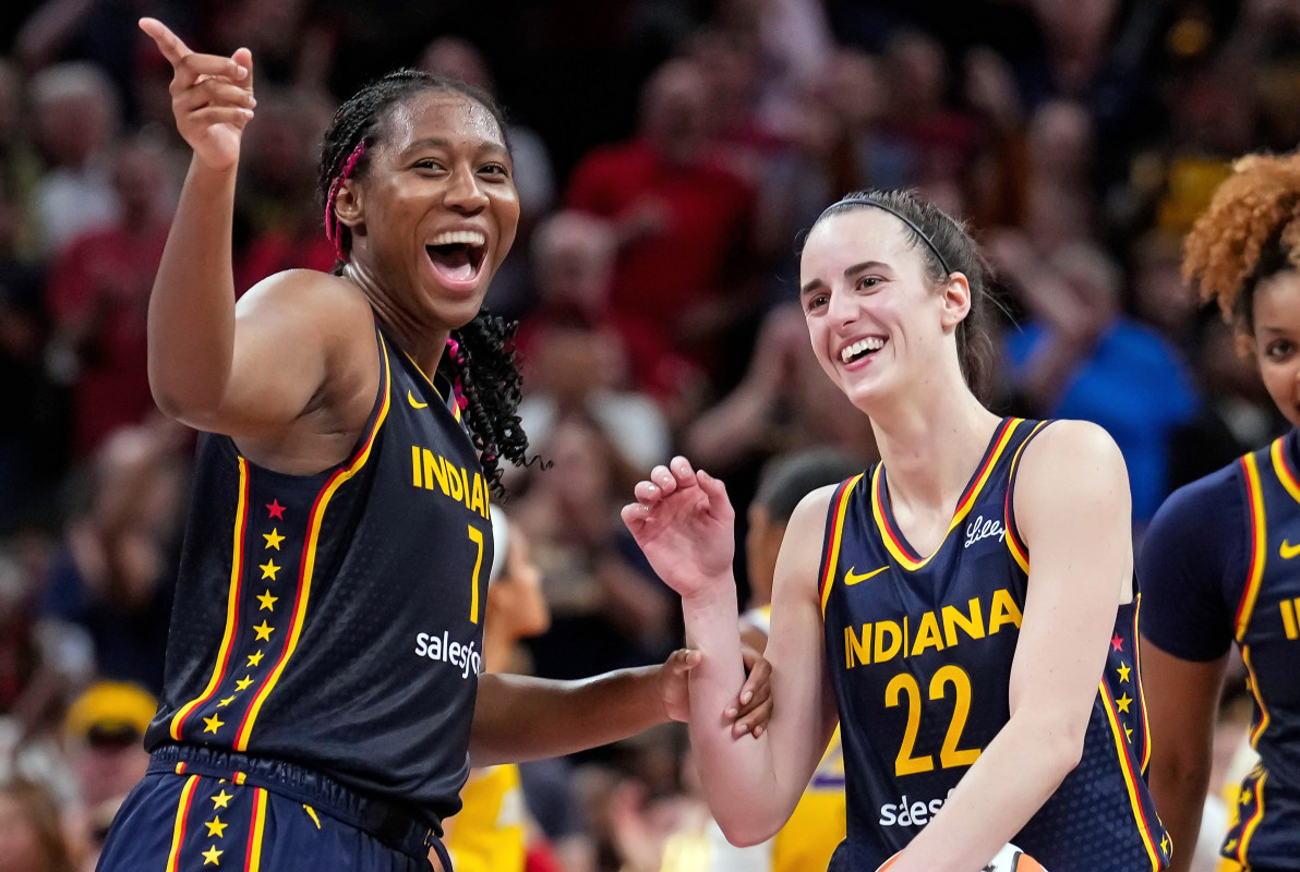 Aliyah Boston Hits Angel Reese With 'And-1' Celebration After ...