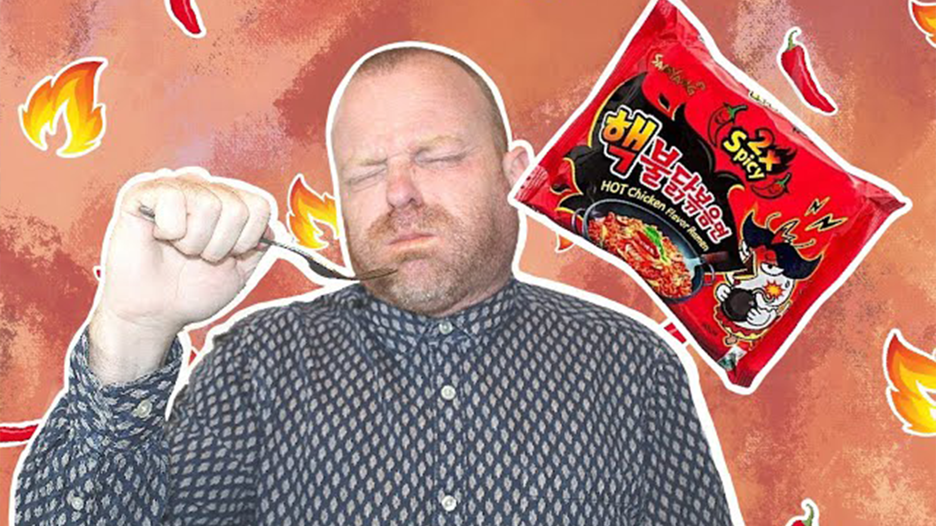 Tiny Tim Eet 2x Spicy Ramen Noodles | Zijn Reactie is GEWELDIG! 😂