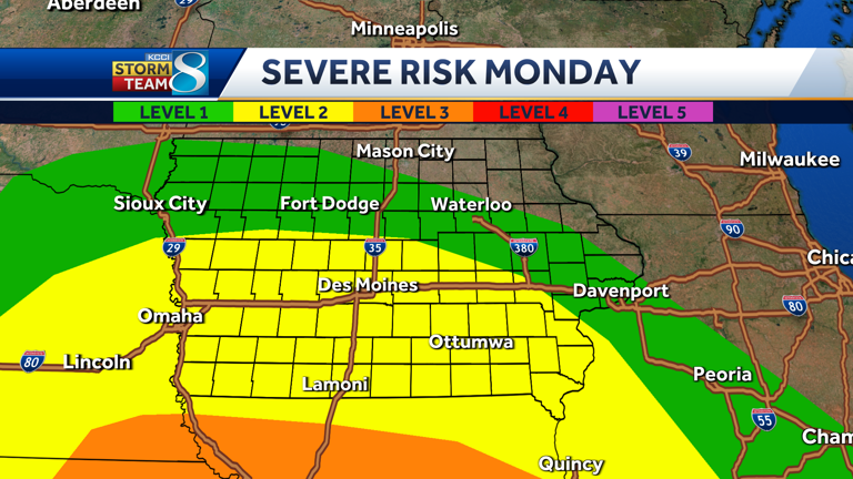 Iowa weather: Rainfall outlook and severe weather potential next week