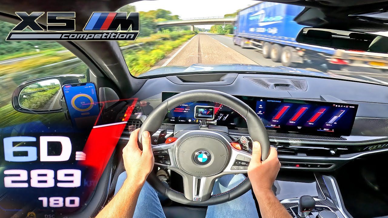 2024 BMW X5M Competition – NEW V8 & Autobahn Top Speed! 🔥POV + Track Test